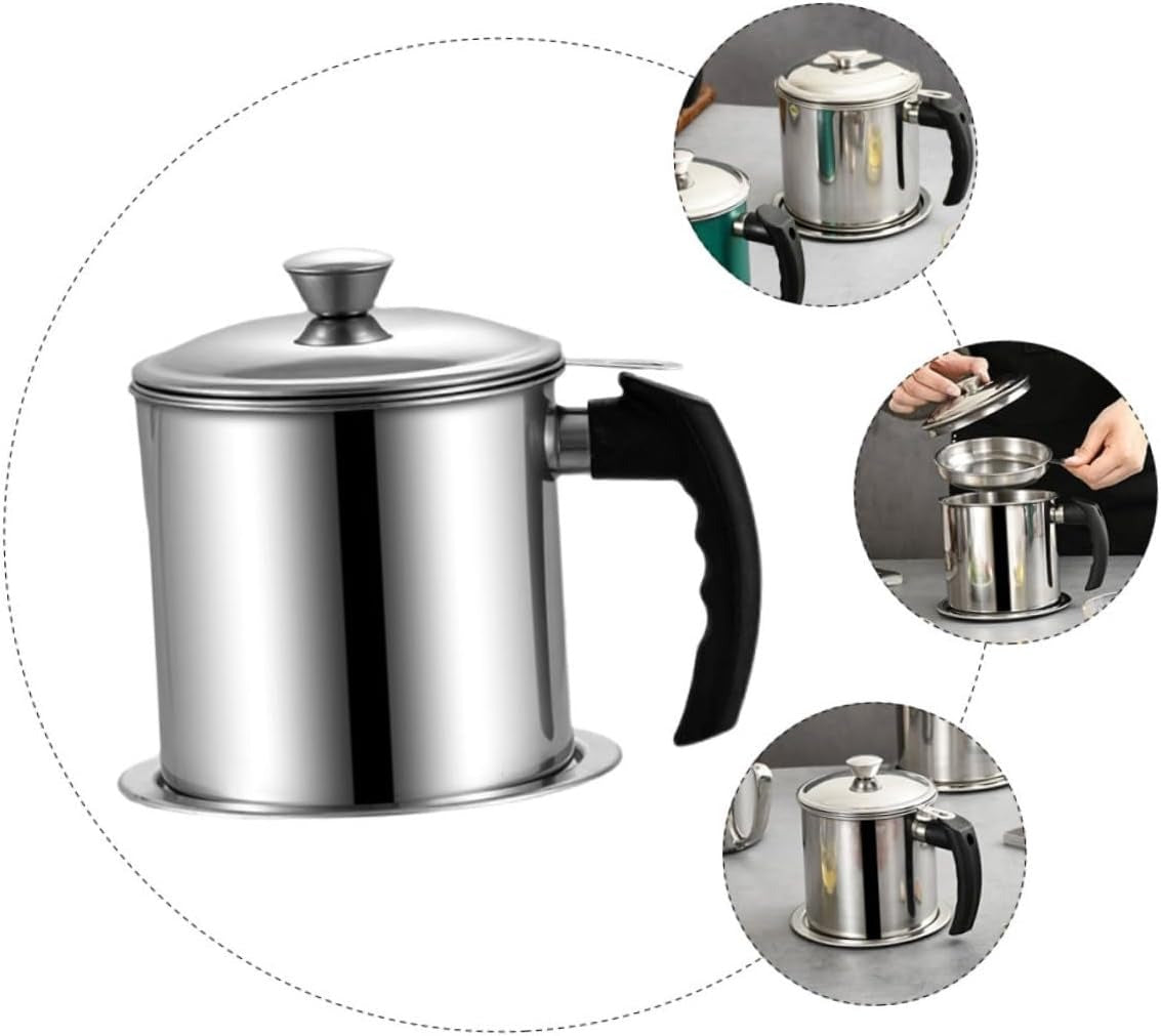 Olla Coladora de Aceite de Acero Inoxidable con Malla Fina – Almacenam ...